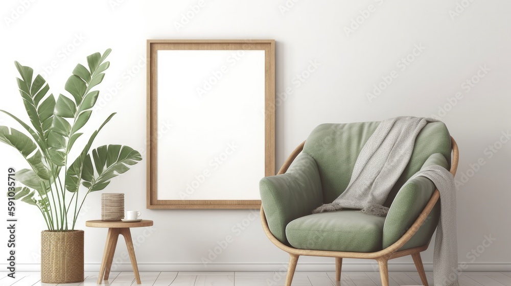 Contemporary Interior Design Background. Modern Living Room. Generative ...