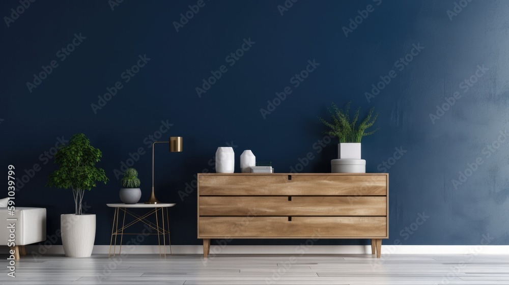 Contemporary Interior Design Background. Modern Living Room. Generative ...