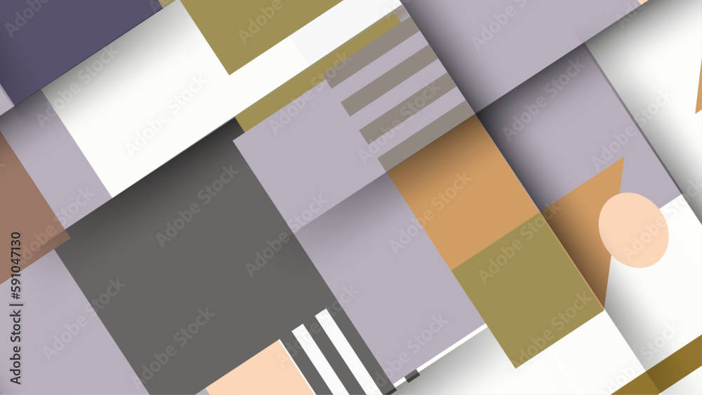 geometric mural wallpaper vector design Stock Vector | Adobe Stock