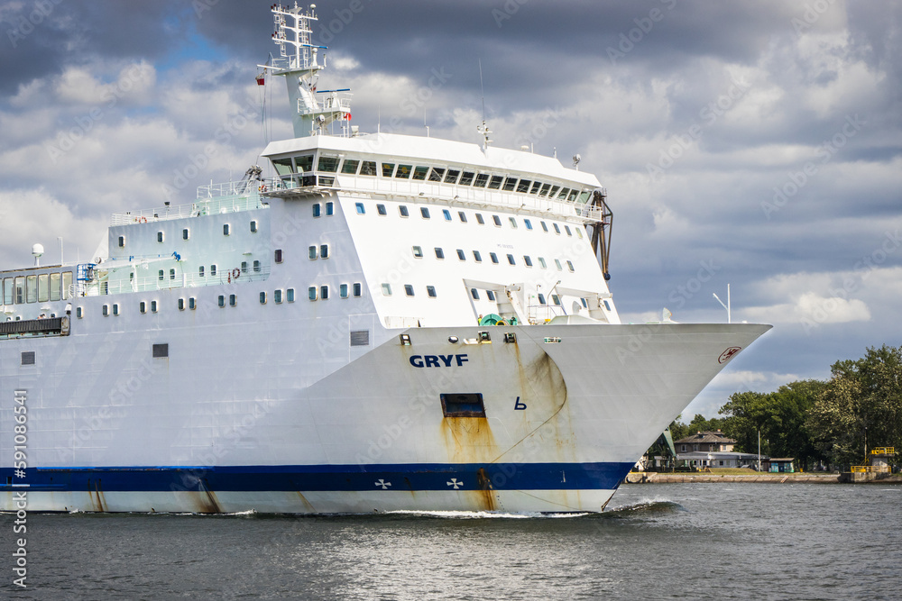 Swinoujscie, West Pomeranian - Poland - July 15, 2022: Passengers and ...