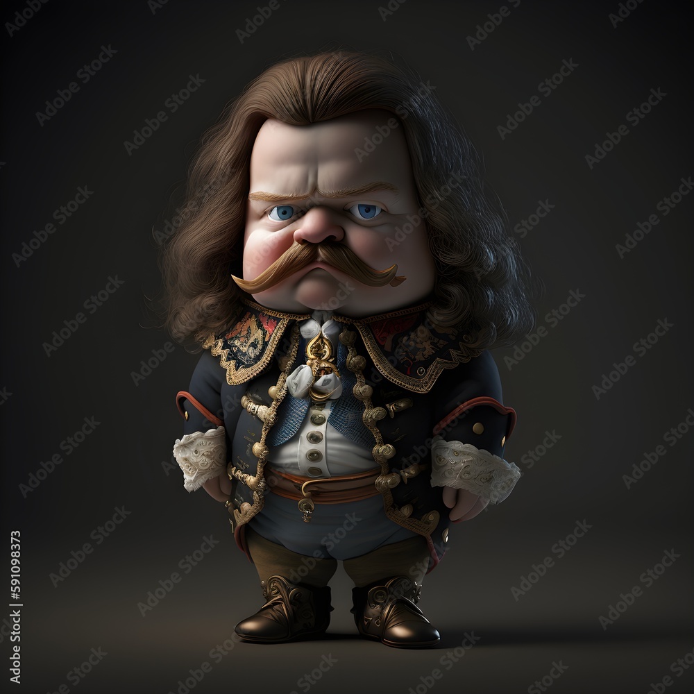 dutch sea admiral Michiel de Ruyter as a baby with long hair and a ...