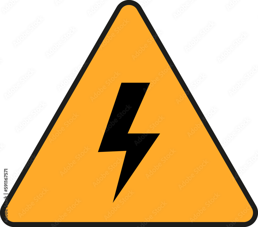 High Voltage Sign. Safety signs, warning Sign or Danger symbol BGV ...