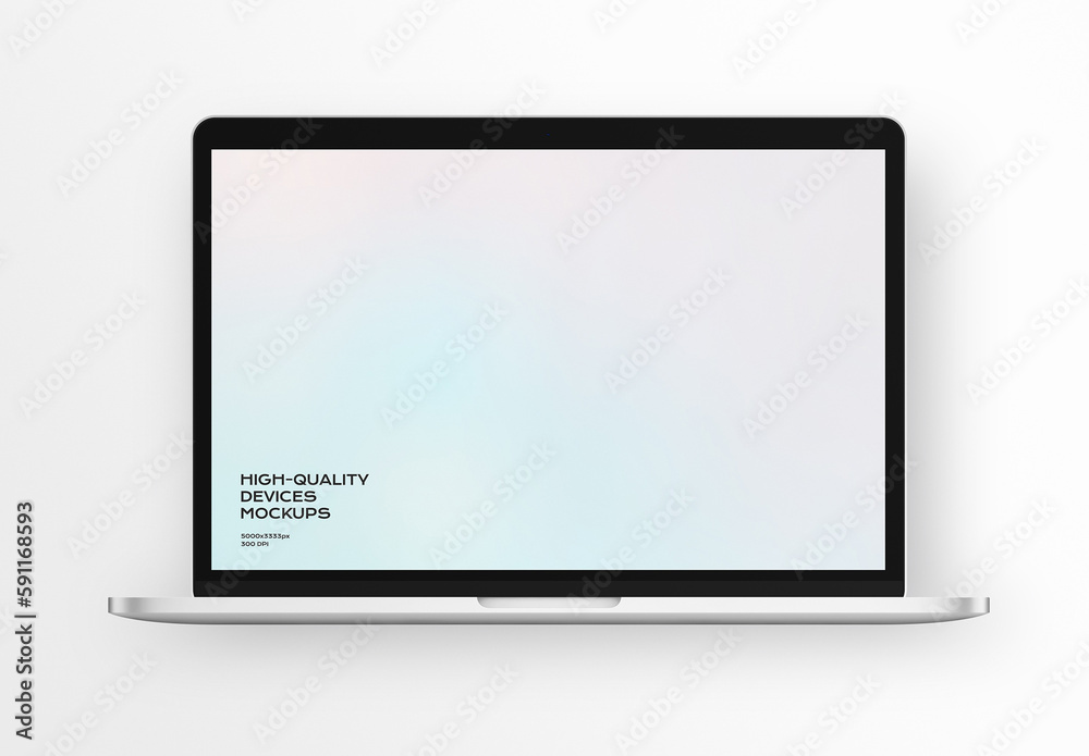 Laptop Computer Desktop Monitor Screen Device Mockup Template Stock ...