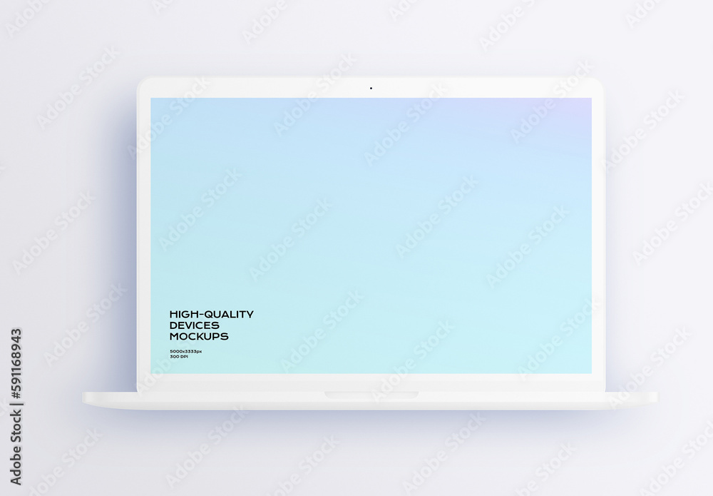 Laptop Computer Desktop Monitor Screen Device Mockup Template Stock ...