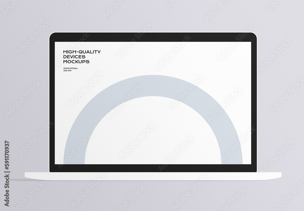 Laptop Computer Desktop Monitor Screen Device Mockup Template Stock ...