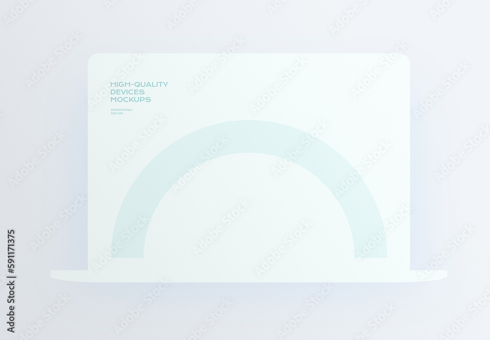 Laptop Computer Desktop Monitor Screen Device Mockup Template Stock ...