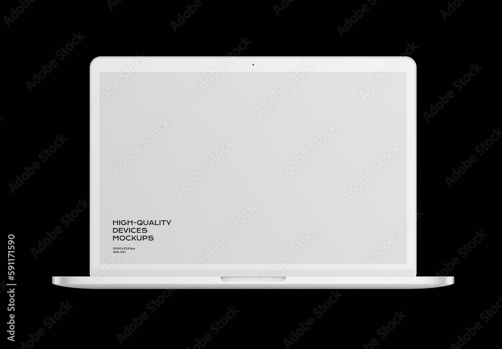 Laptop Computer Desktop Monitor Screen Device Mockup Template Stock ...