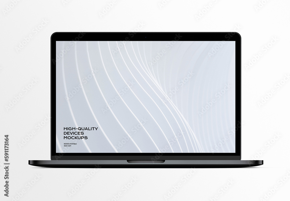 Laptop Computer Desktop Monitor Screen Device Mockup Template Stock ...