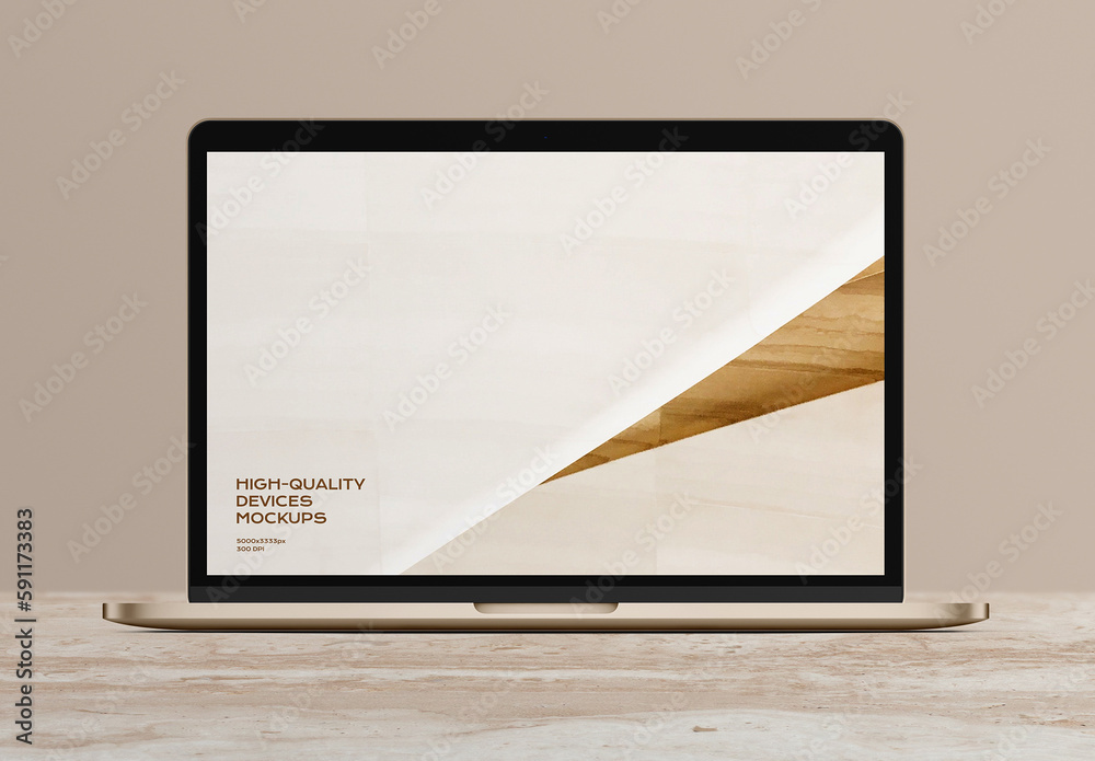 Laptop Computer Desktop Monitor Screen Device Mockup Template Stock ...