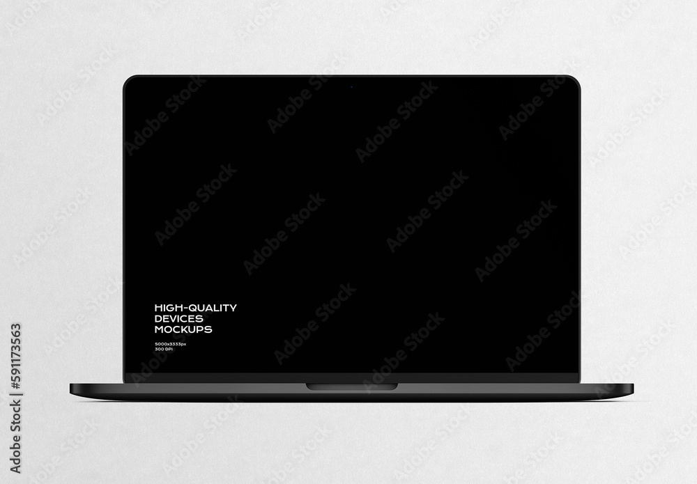 Laptop Computer Desktop Monitor Screen Device Mockup Template Stock ...