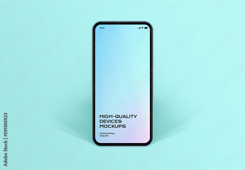Phone Mobile Smartphone Display Screen Device Mockup Template Stock ...