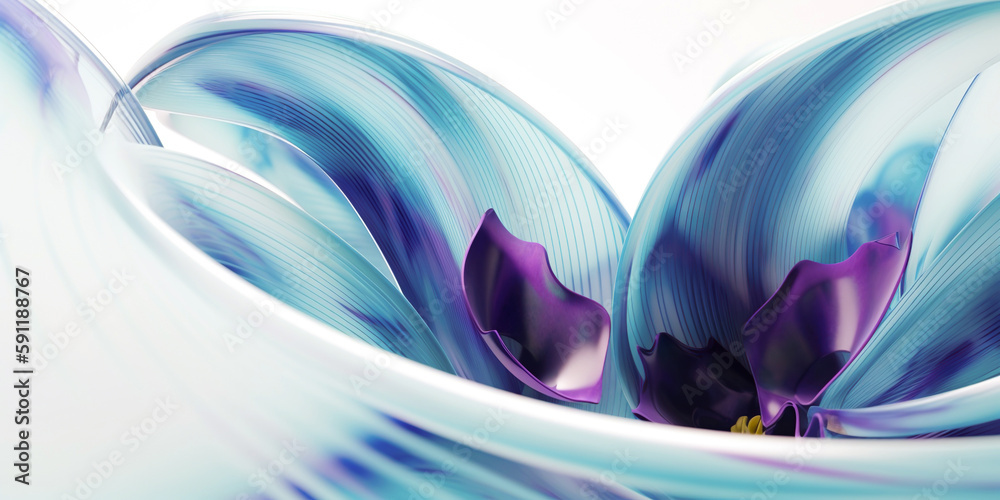 Dynamic effect curves of orchid flower shape in transparent,multicolor ...