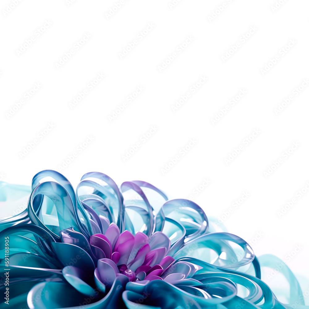 Dynamic effect curves of orchid flower shape in transparent,multicolor ...