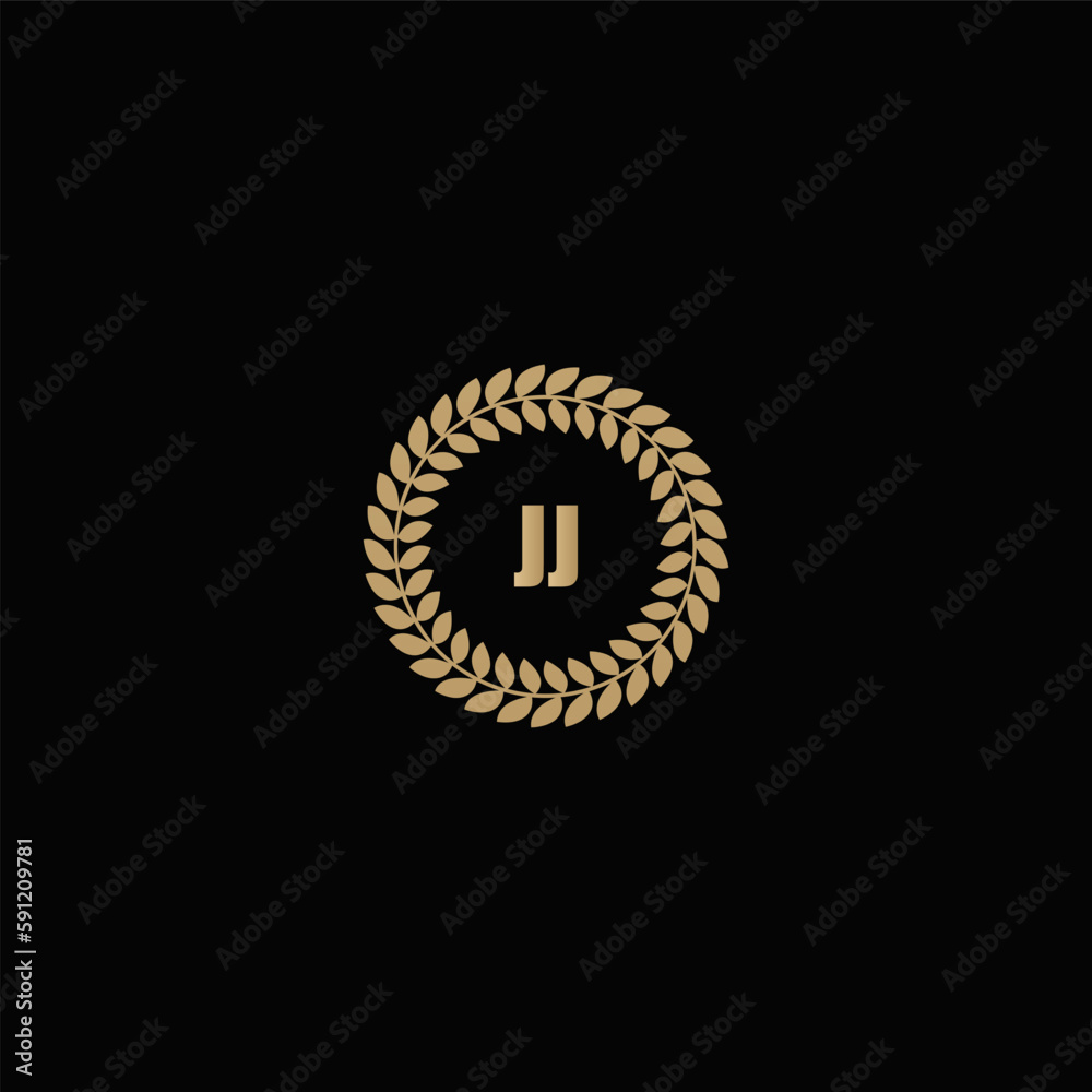 Vecteur Stock JJ Luxury Letter Initial with Crown logo Vector, Great ...