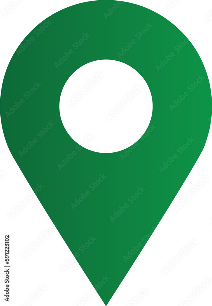 Location Icon, Pin location icon , Green Color Vector, Map Icon Stock ...