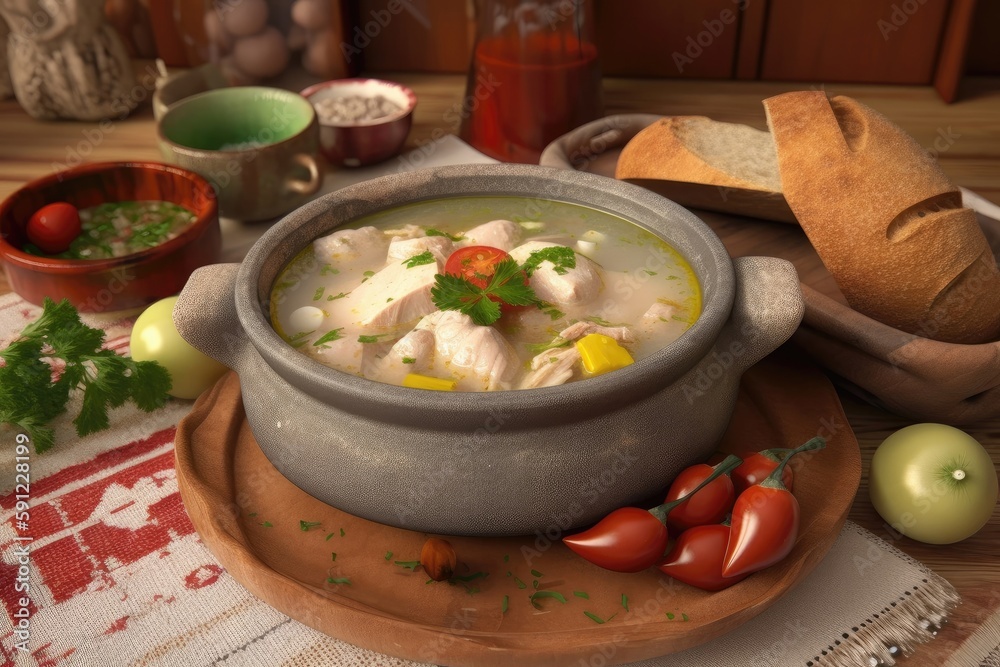 Ajiaco is a thick and hearty soup made with chicken generative AI 3 ...