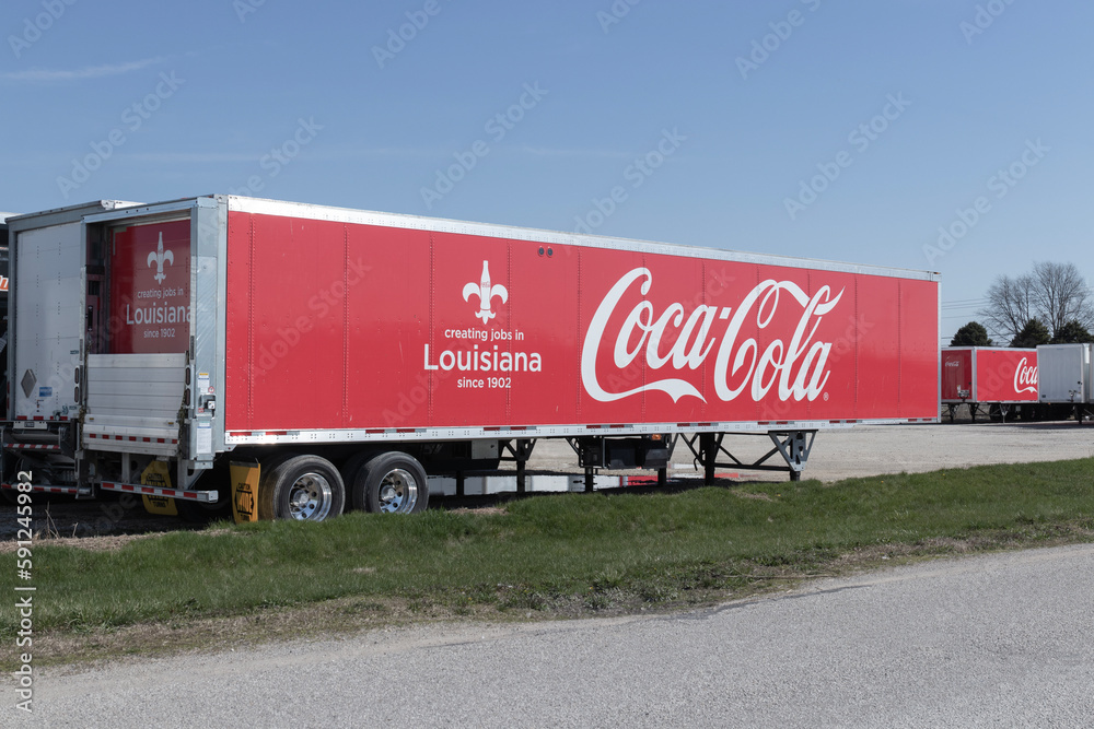 Coca-Cola delivery truck. Coca-Cola manufactures Coke, Diet Coke ...