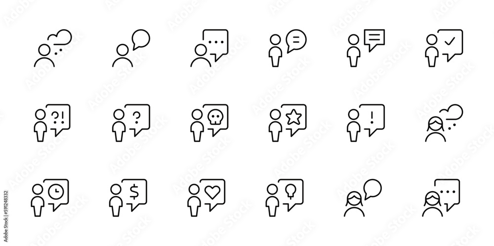 Conversation, discussion, meeting, bubble, dialog, chat, speaking ...