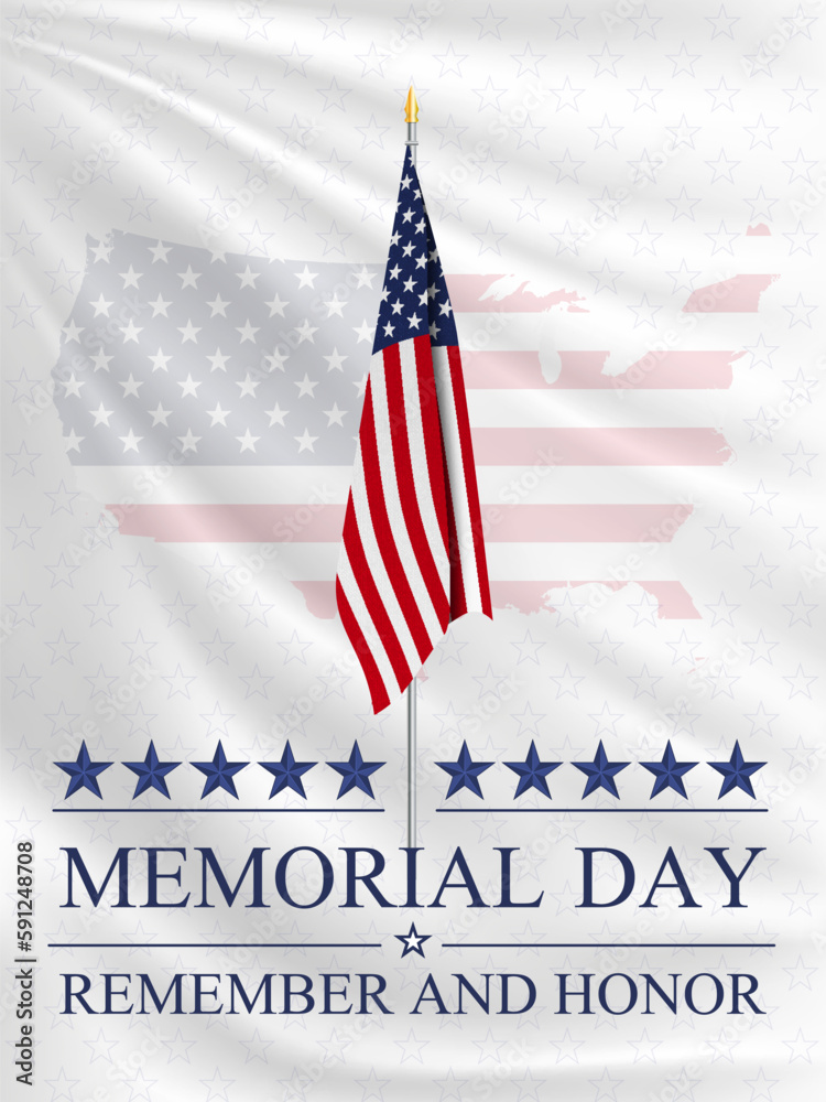 Memorial day background. National holiday of the USA. United states ...