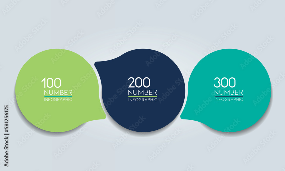3 elements scheme, diagram. Three connected circles. Infographic ...