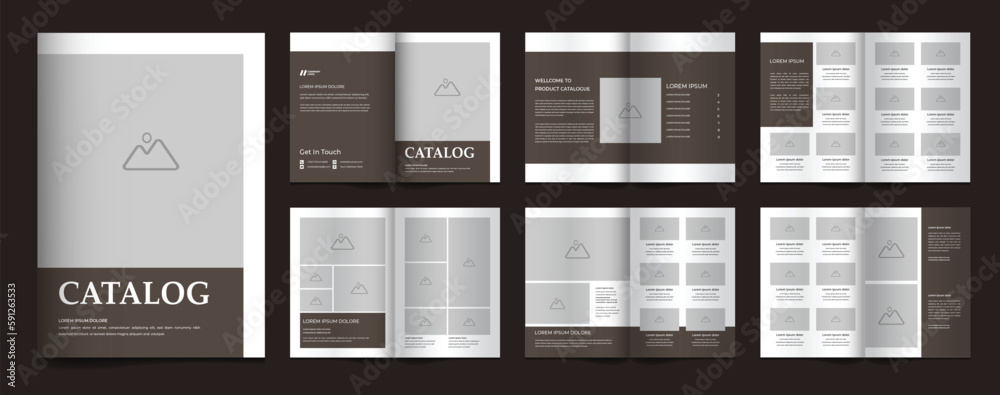 Pages product catalogue modern template design Stock Vector | Adobe Stock