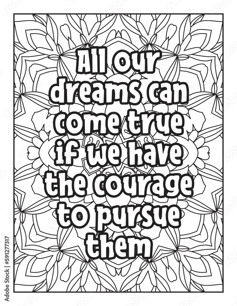 Quotes. Motivational quotes coloring page. Inspirational quotes ...