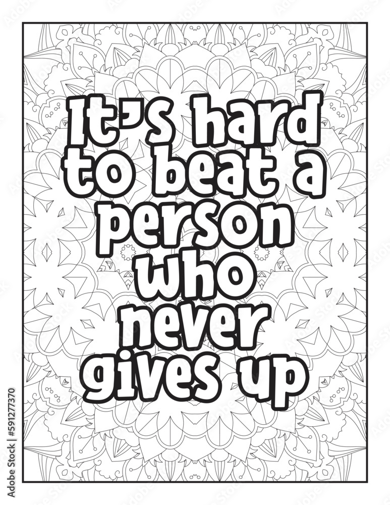 Quotes. Motivational quotes coloring page. Inspirational quotes ...