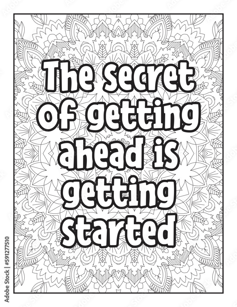 Quotes. Motivational quotes coloring page. Inspirational quotes ...