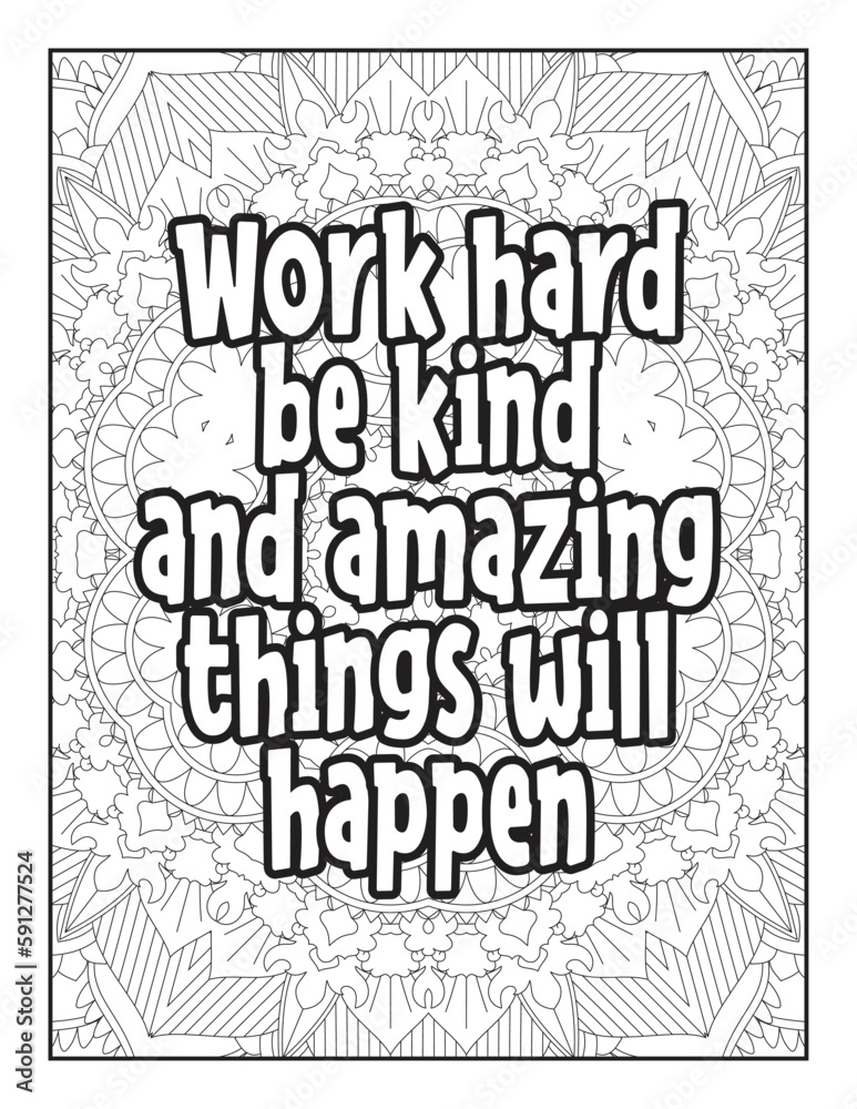 Quotes. Motivational quotes coloring page. Inspirational quotes ...
