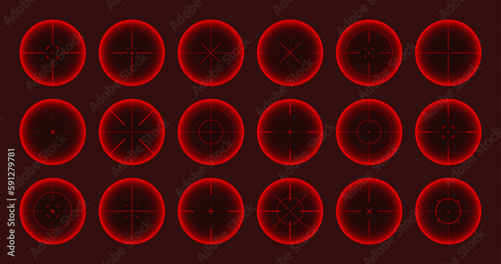 Various weapon thermal infrared sights, sniper rifle optical scopes ...