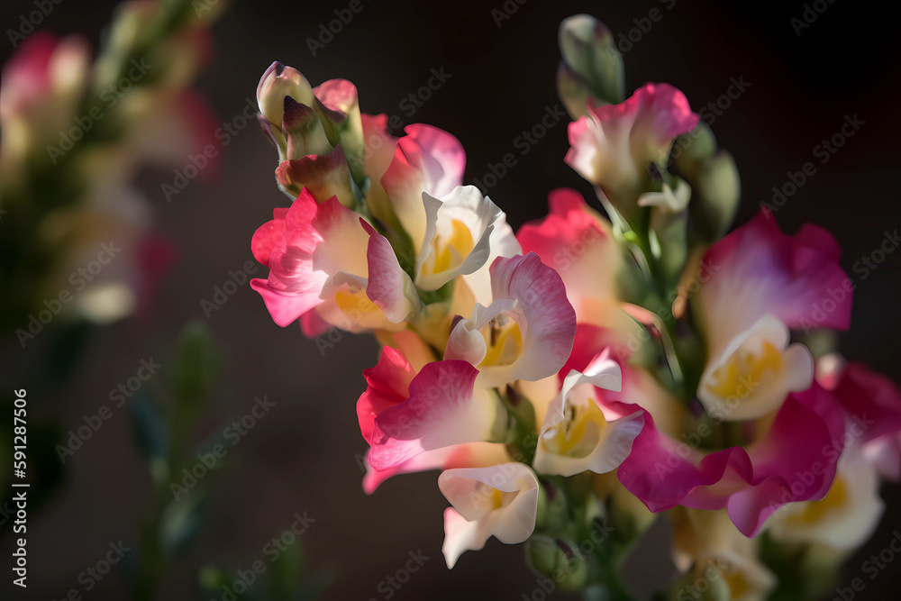 Snapdragon (Antirrhinum) - Flower native to Europe and North Africa ...