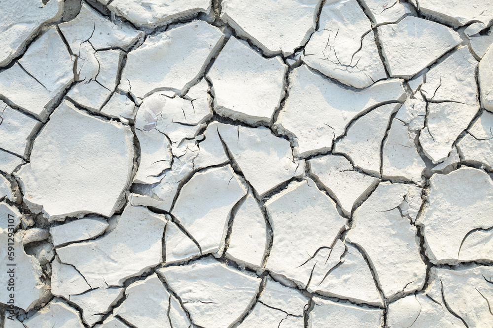 Texture, background of dry cracked earth ground. Global shortage of ...