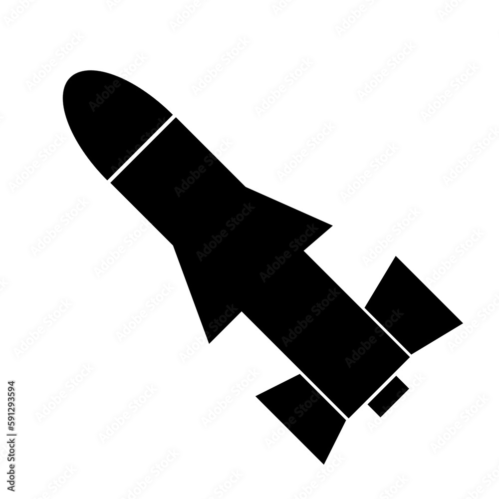 Guided missile weapon or ballistic rocket.Weapons of mass destruction ...