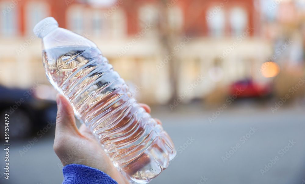 plastic water bottle is a portable container made of plastic used to ...