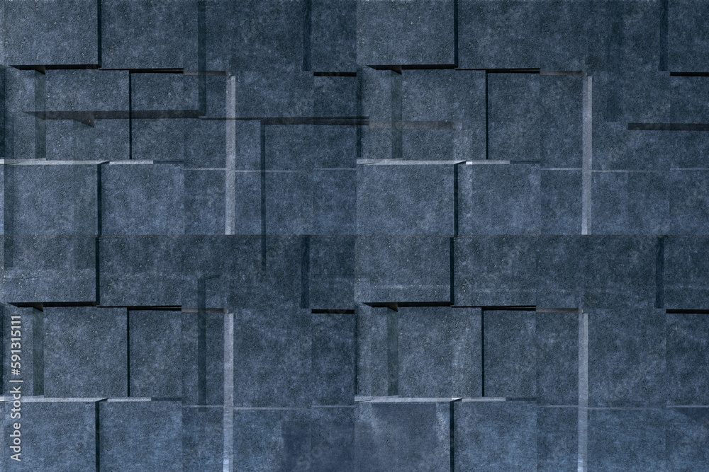 Abstract texture background of culled concrete cubes. Texture ...