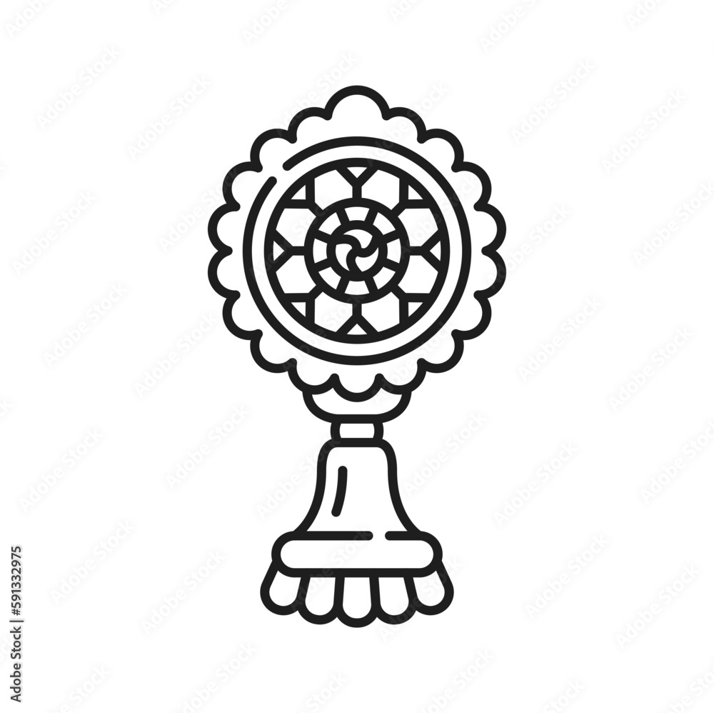Buddhism religion symbol of Dharmachakra or Dharma wheel, Buddhist ...