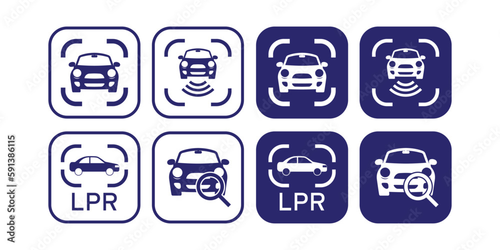 Vetor de Smart LPR Camera Parking System icon vector illustration ... Vetor de Smart LPR Camera Parking System icon vector illustration ...