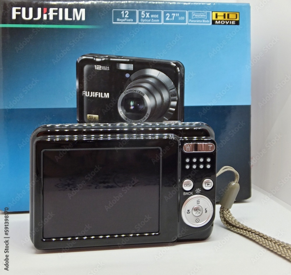 Fujifilm AX 200 digital compact camera Stock Photo | Adobe Stock