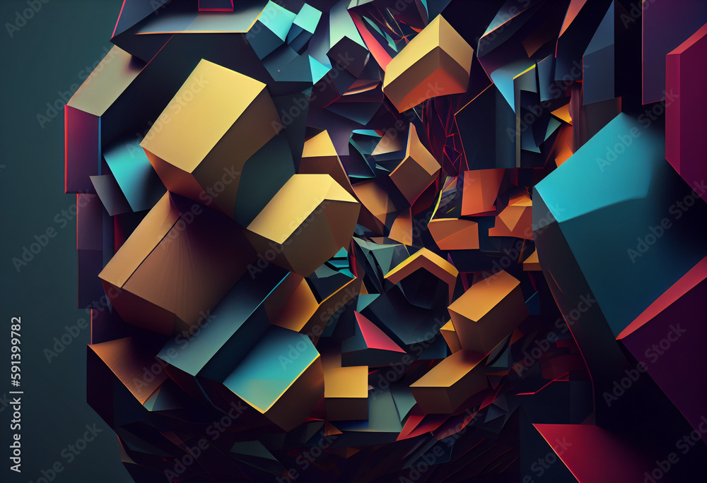 abstract background visualization with speakers Generative AI ...