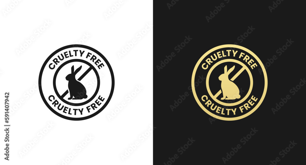 Cruelty Free Logo or Cruelty Free Label Vector Isolated in Flat Style ...
