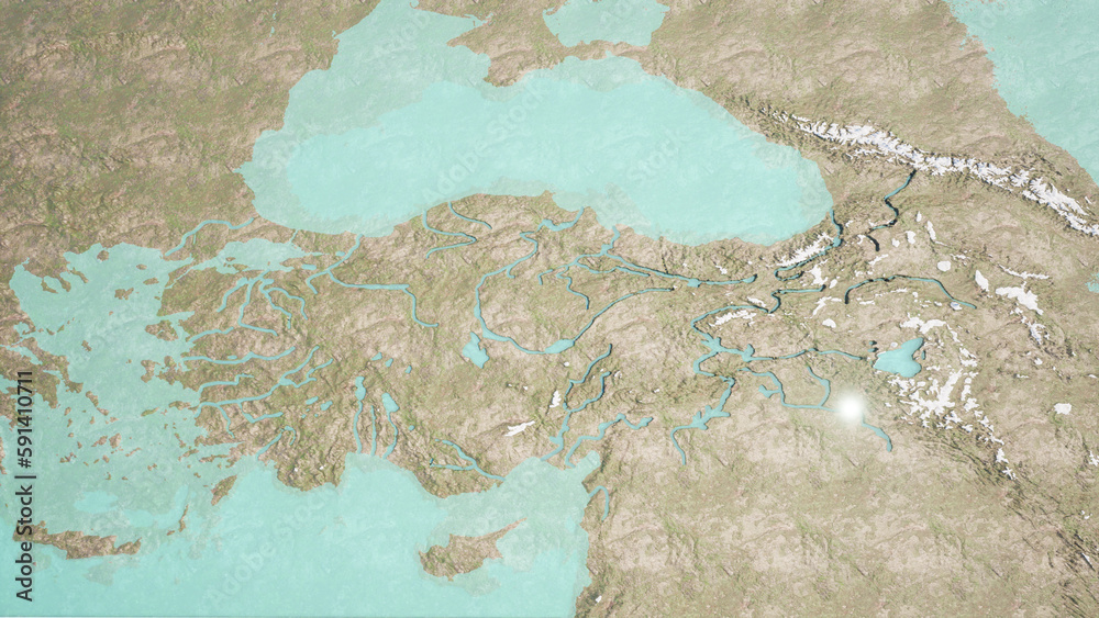 Turkey Map, Turkey view from space, Turkey river map, map, river ...