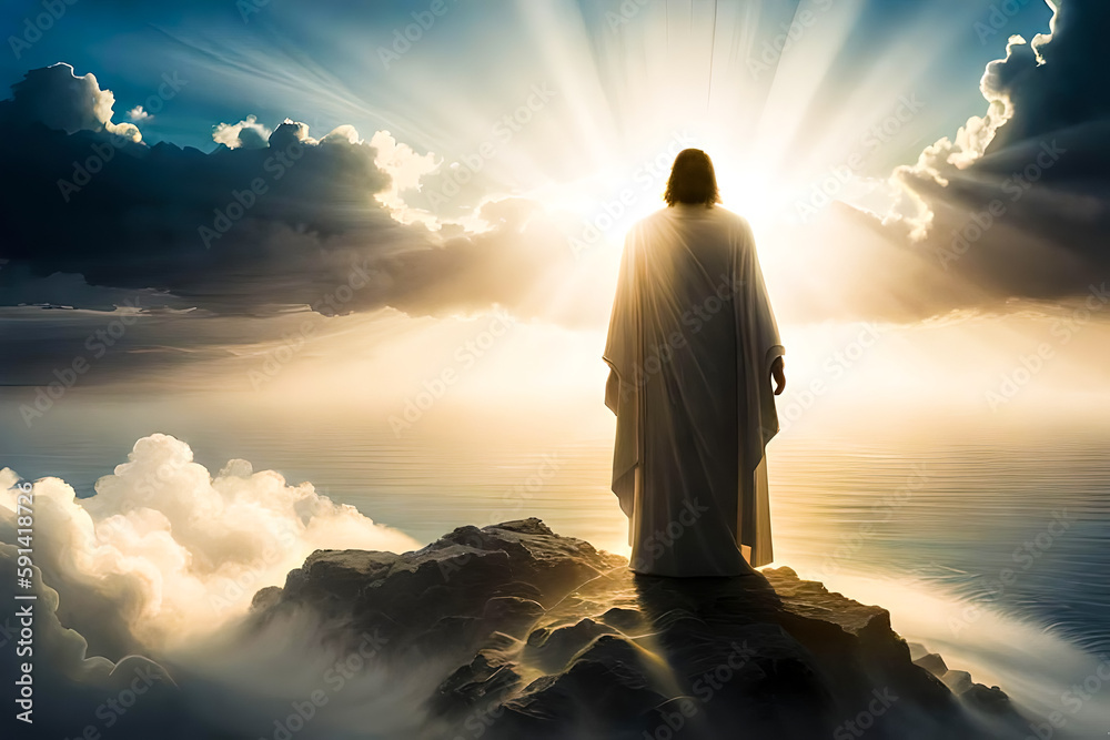 "Jesus Christ in Silhouette: A Powerful Image of the Divine" Jesus ...