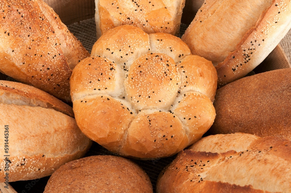 Some types of bread produced in Turkey. Types of bread made from wheat ...