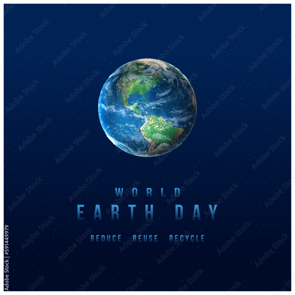 World Earth Day, Save Earth Poster, Banner, Social Media Template ...