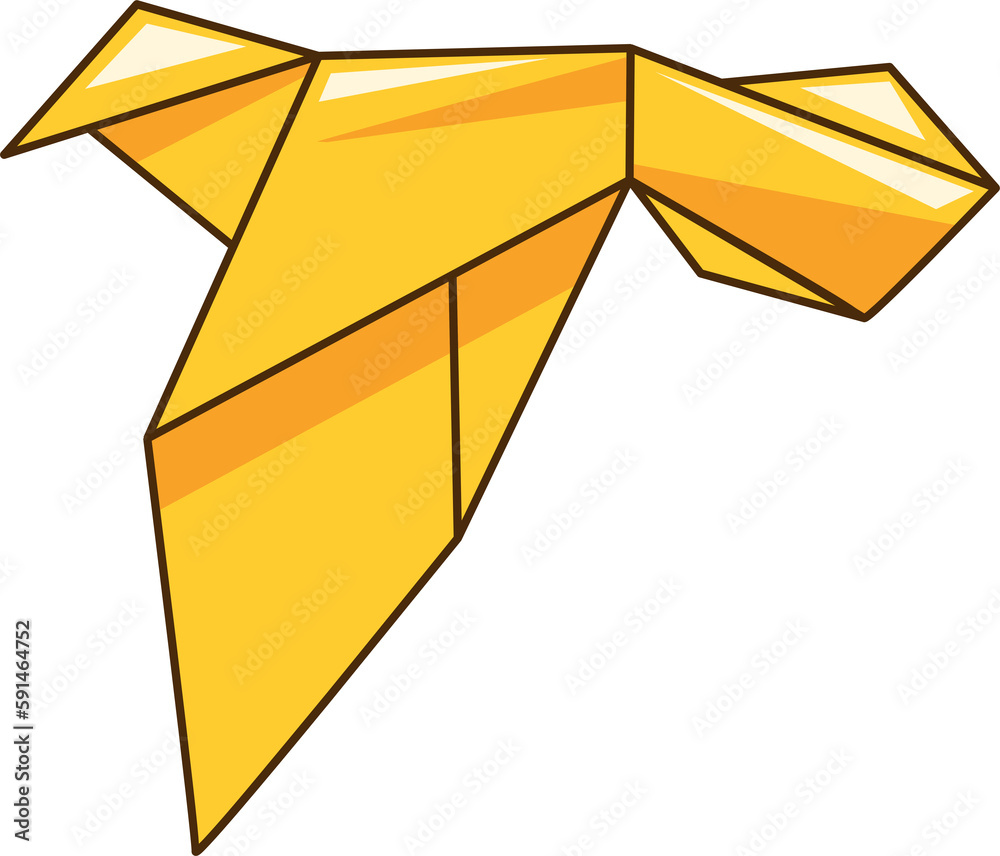 origami png graphic clipart design Stock Illustration | Adobe Stock