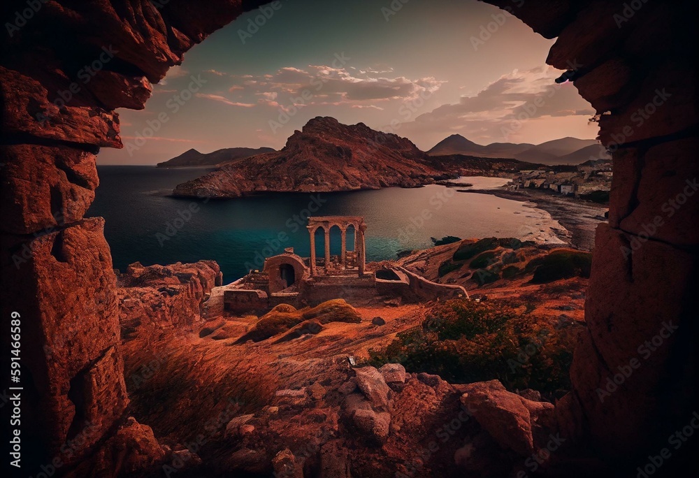 Amazing views from Knidos, which was a Greek city in ancient Caria in ...