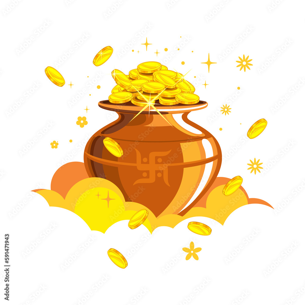 Akshaya tritiya kalash png, Golden kalash png, Kalash png, Kalash png ...