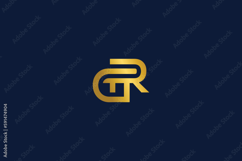 GR modern luxury typography logo design, gr tech logo, gr initials, gr ...