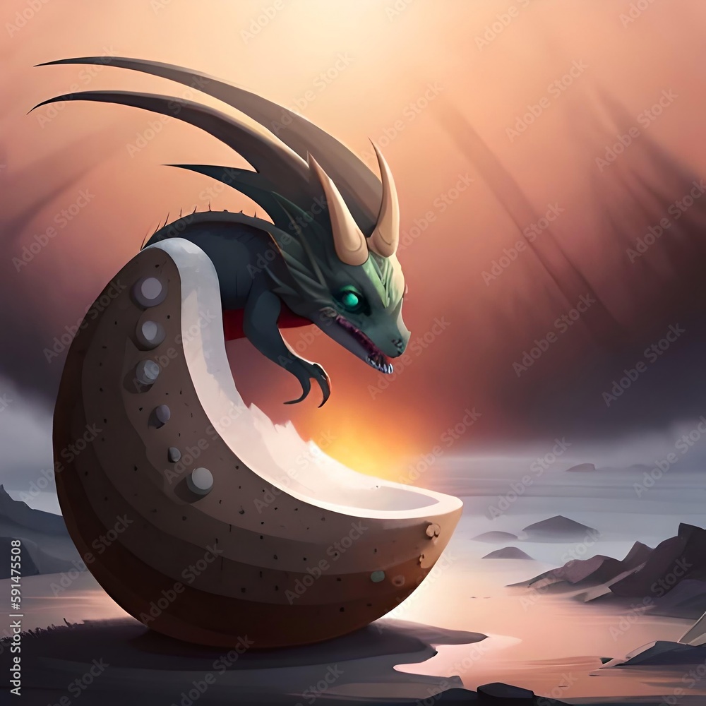 Baby_dragon_in_the_egg_in_a_morning__the_epic_battle_evil_concept_art ...