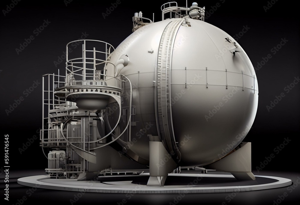 Spherical tank, Horton sphere , spherical pressure vessel, for storage ...